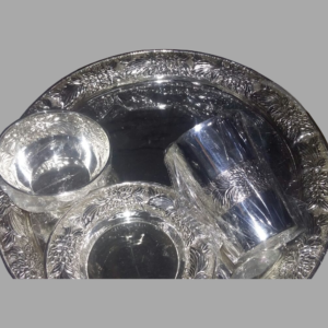 Silver Thali Set, for Home Use, Restaurant, Feature : Durable, Fine ...