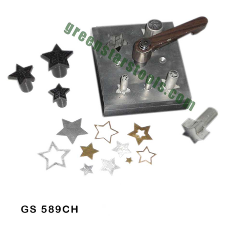 Fancy Star shape Disc Cutter With Punch and Lever by GREEN STARS SA ...