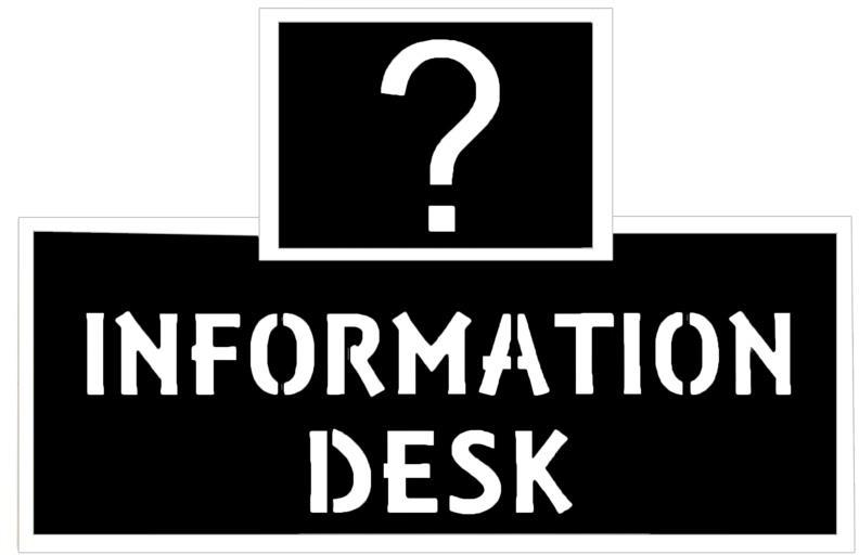 Sign Board - Information Desk BH-SNP-57-000, Weight : 250gms at best ...