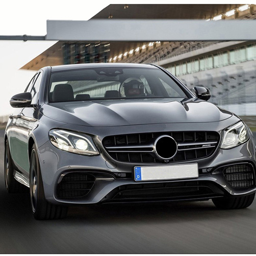 Mercedes benz e class front grill silver version sport look (Premium ...