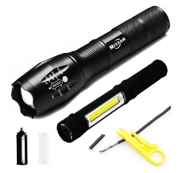 Aluminium Multi function LED Flashlight, Size : 5inch, 6inch, 7inch ...