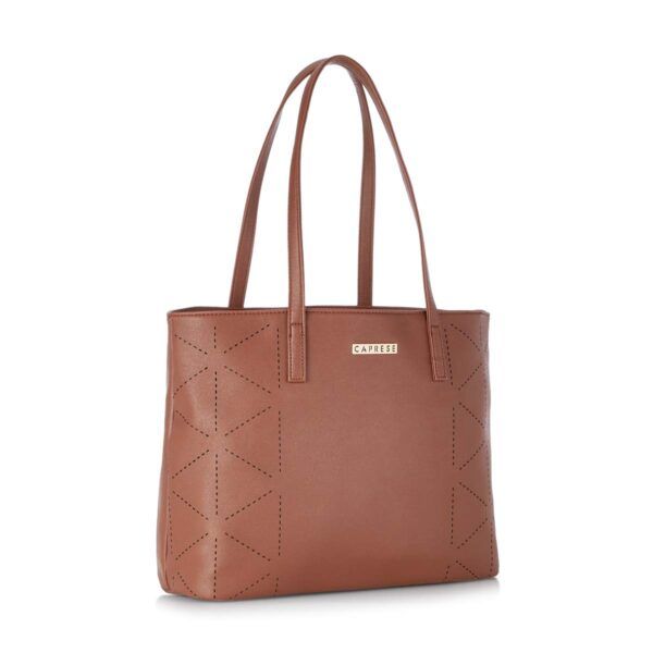 Caprese Alison Tan Brown Tote Bag, Closure Type : Zipper at Rs 1,088.91 ...