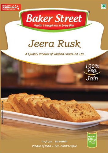 Jeera Rusk - Sarjena Foods Pvt. Ltd., Thane, Maharashtra
