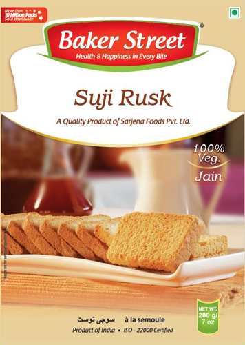 Crunchy Suji Rusk, for Breakfast Use, Feature : Good In Taste - Sarjena ...
