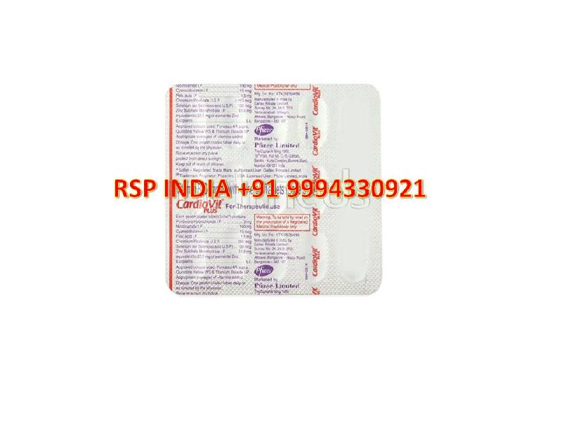 CARDIOVIT PLUS 15 TAB at Best Price in Tiruchirappalli - ID: 5704504 ...