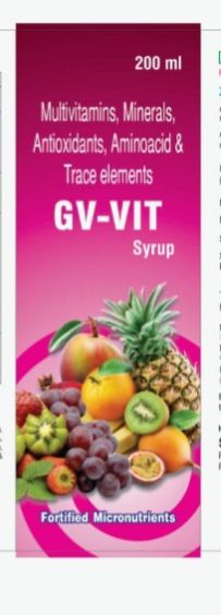 GV-VIT SYRUP, Packaging Type : 200 Ml at Rs 120 / in Perambalur - ID ...