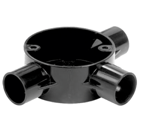 Round Coated PVC Junction Box, for Electric Fitting, Certification ...