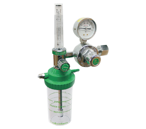 Oxygen Flow Meter With Humidifier Bottle - Devi Industrial Gases, Chennai