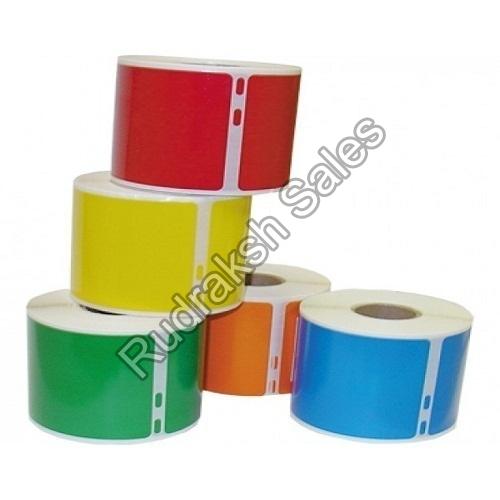 Glossy Paper Coloured Custom Labels, Packaging Type : Roll, Pattern ...