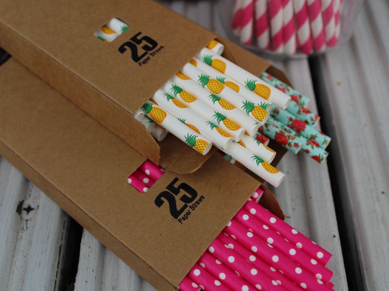 Plain Paper Drinking Straw Packaging Box, Size : Standard at Rs 1 in ...