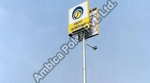 High Mast Sign Light Pole, Size : 12-50 Mtr, Color : Silver - Ambica ...