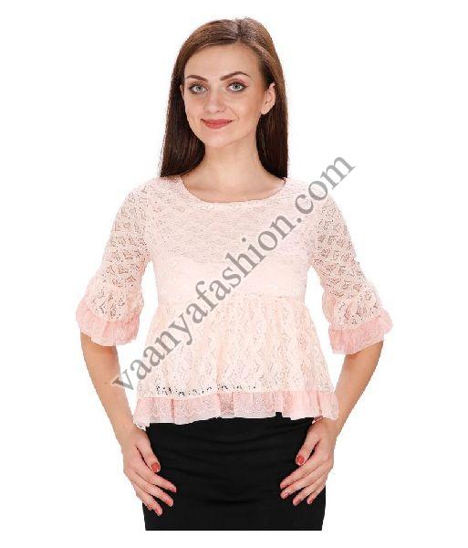 Half Sleeves Net Tops, Size : Large, Feature : Easily Washable ...