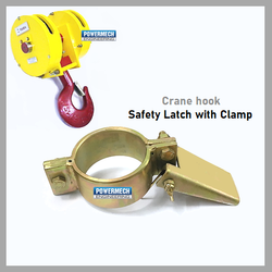 Crane Hook Safety Latch With Clamp - Powermech Engineering, Chennai ...