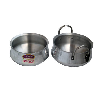 Round ALUMINIUM Aluminum Handi, Capacity : 1 LTR TO 3LTR, Color ...