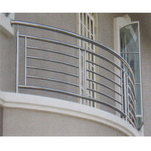 Aluminum Stainless Steel Railing, Color : Silver at Rs 800 / Square ...