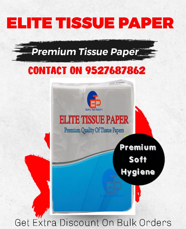 Manufacturing Elite Premium Tissue, Pattern : Plain, Printed, Packaging ...