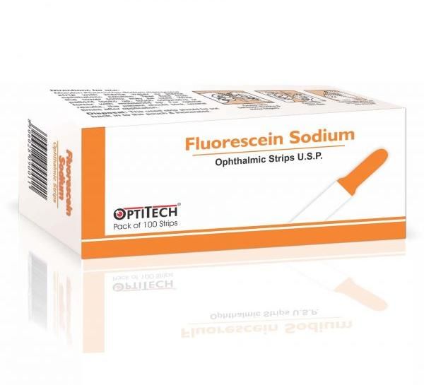 FL-100 Fluorescein Sodium Ophthalmic Strips, for Surgery - Optitech ...