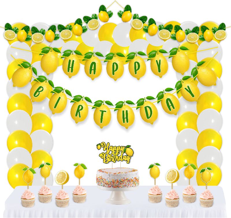 good quality Card Stock 250 GSM Lemon Birthday Decoration, Size ...