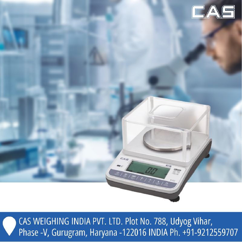 White CAS Digital weighing scale 6000gm x 100mg Jewellery Weighing ...