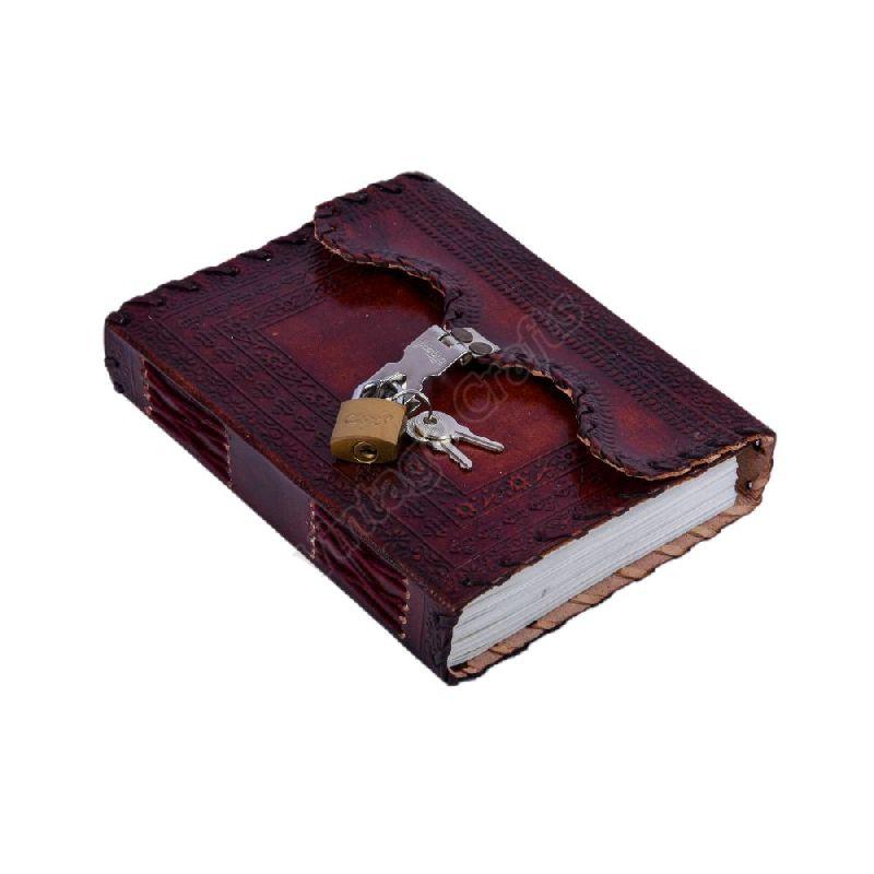 Leather Journal with Lock and Key, Shape : Rectengular at best price ...