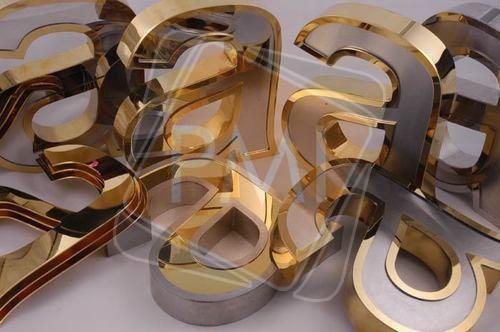 SS Gold Plating Letters, Material : Stainless Steel at best price INR ...