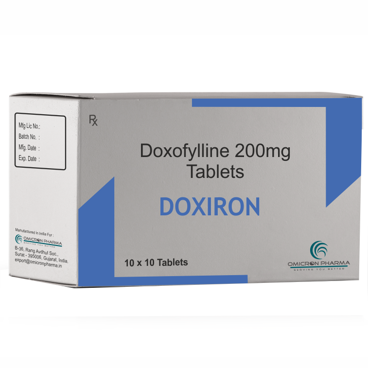 Doxofylline Tablets at best price in Surat Gujarat from Omicron Pharma ...