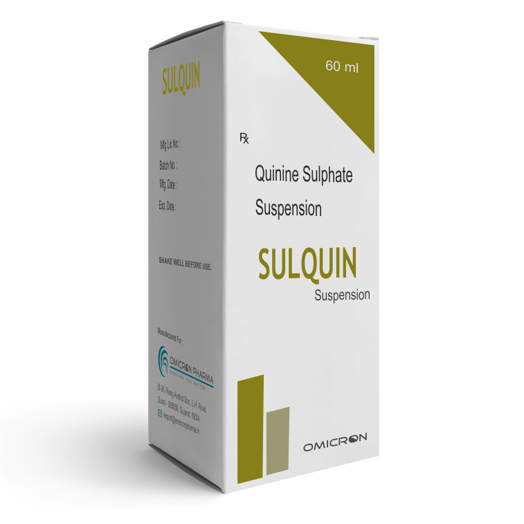 Quinine Sulphate Suspension at Best Price in Surat | Omicron Pharma