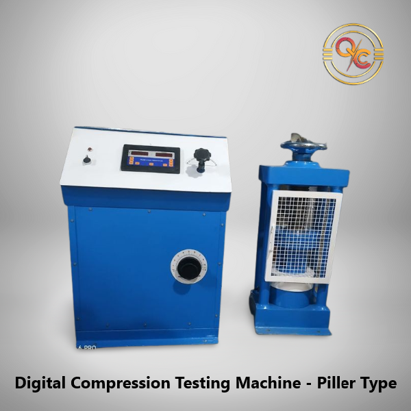 Light Blue Digital compression testing machine -piller type - QCC Lab ...