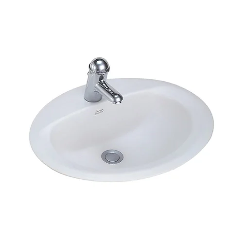 Oval Ceramic Countertop Wash Basin, Color : White - West End Marbles ...