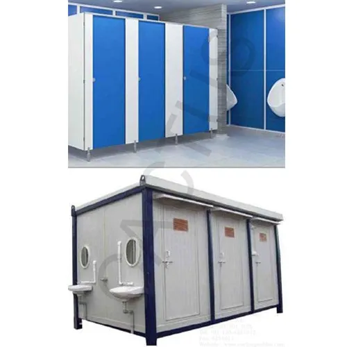 Rectangular Color Coated Prefab Readymade Toilet Cabin - CACTUS ...
