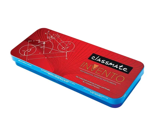 Red Classmate Metal Geometry Box Aasritha Enterprises Prakasam Andhra Pradesh