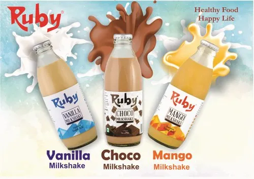 Vanilla Milkshake, Packaging Type : Bottle, INR 35 / Bottle by Ruby ...