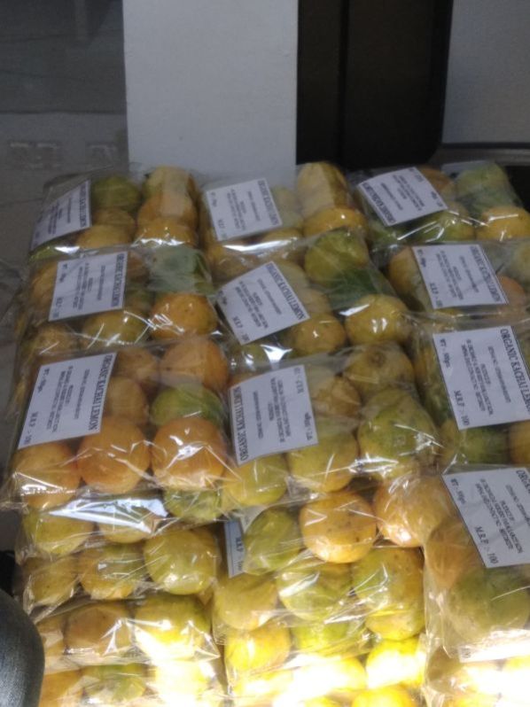 Yellow Round Natural Packed Kachai Lemon, for Pickles, Fast Food ...