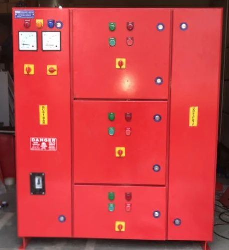 Red Plain Paint Coating Mild Steel Industrial Fire Fighting Panel at ...