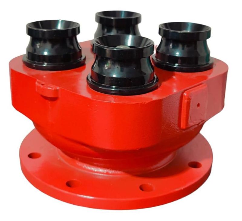 Red High Pressure Stainless Steel 4 Way Inlet Valve, for Liquid Control ...