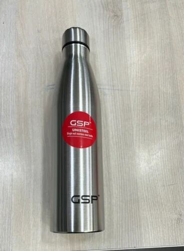Silver GSP Stainless Steel Water Bottle, Packaging Type : Paper Box ...