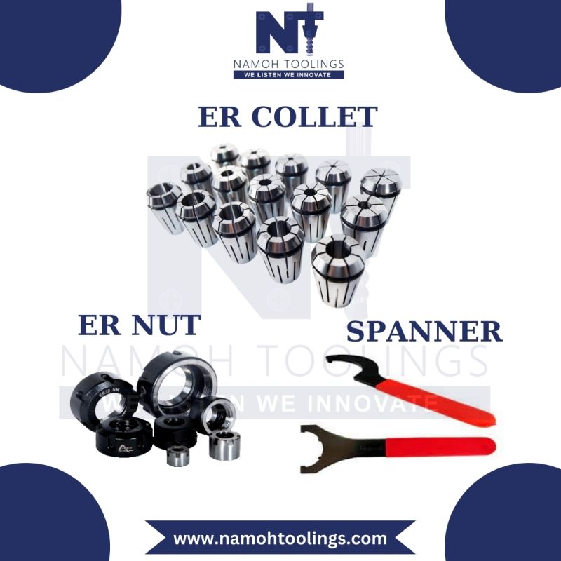 Namoh Toolings in Ludhiana - Manufacturer of Er Collet Nut & COLLET CHUCK ADAPTER