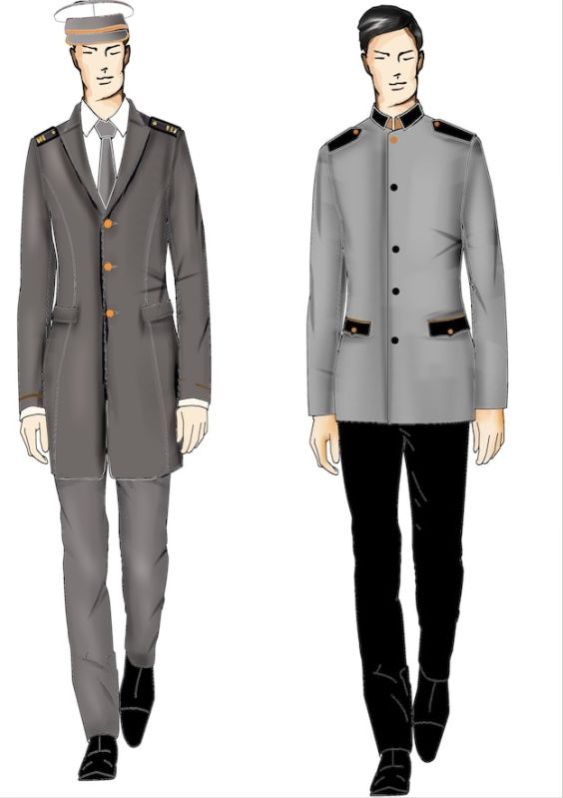 Amsa Bazaar Velvet Hotel Winter Uniform, Size : S to XL, Gender : Male ...