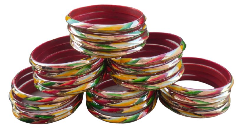 Round Glass Bangles, Feature : Fine Finished, Attractive Designs ...