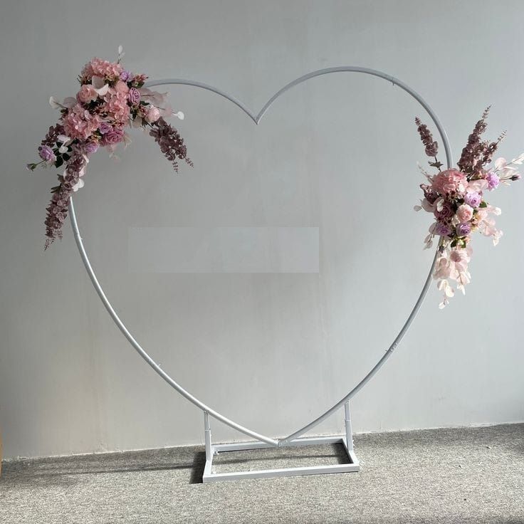 Iron Heart Shape Backdrop Stand, For Event, Size : 6X3feet at Rs 5500 ...