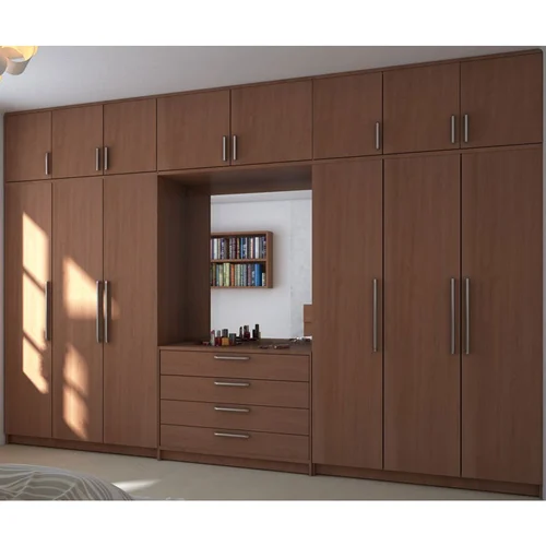 Wooden Modular Wardrobe, Design : Customized - Surya Lifestyles ...