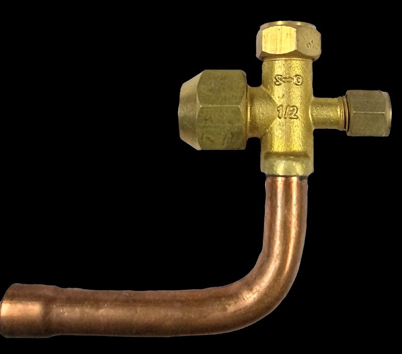High Pressure Brass Copper Split AC Valve, Packaging Type : Carton Box ...
