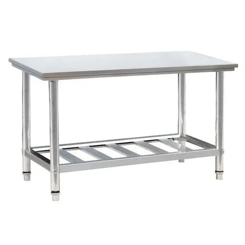 Stainless Steel Work Table, Shape : Rectangular - M Tek Engineering ...