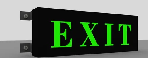 MS Powder coated box Exit LED Sign Board - ACCSYS ELECTRONICS, Chennai ...