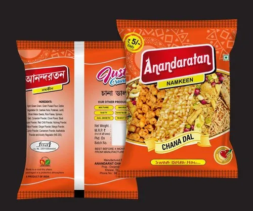 Namkeen Packaging Pouch, Packaging Type : Packet - Rabindra Printing ...
