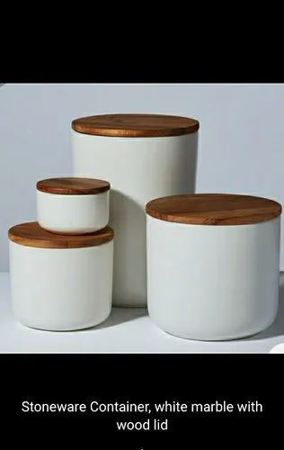 Marble kitchen container, Shape : Cylinder - G. R. Enterprises ...