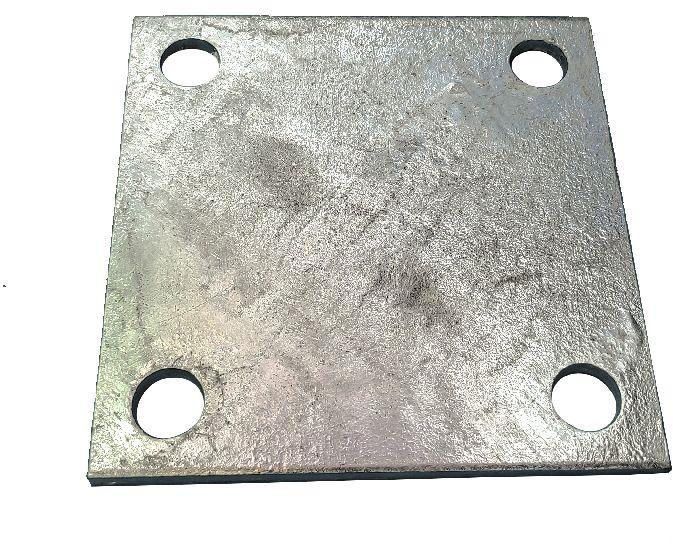 Silver / EP / B/Br/G Galvanised Steel Square Flange Plate - Fence india ...