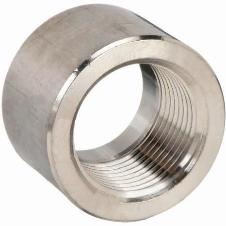 Stainless Steel Threaded Half Coupling, for Jointing, Feature : Light ...