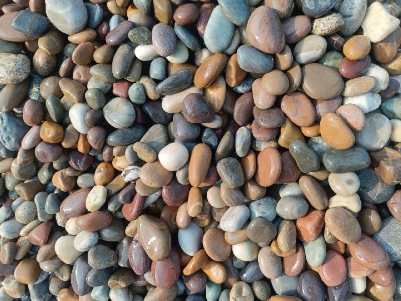 Non Polished Stone River Pebbles, For Construction, Flooring, Garden ...