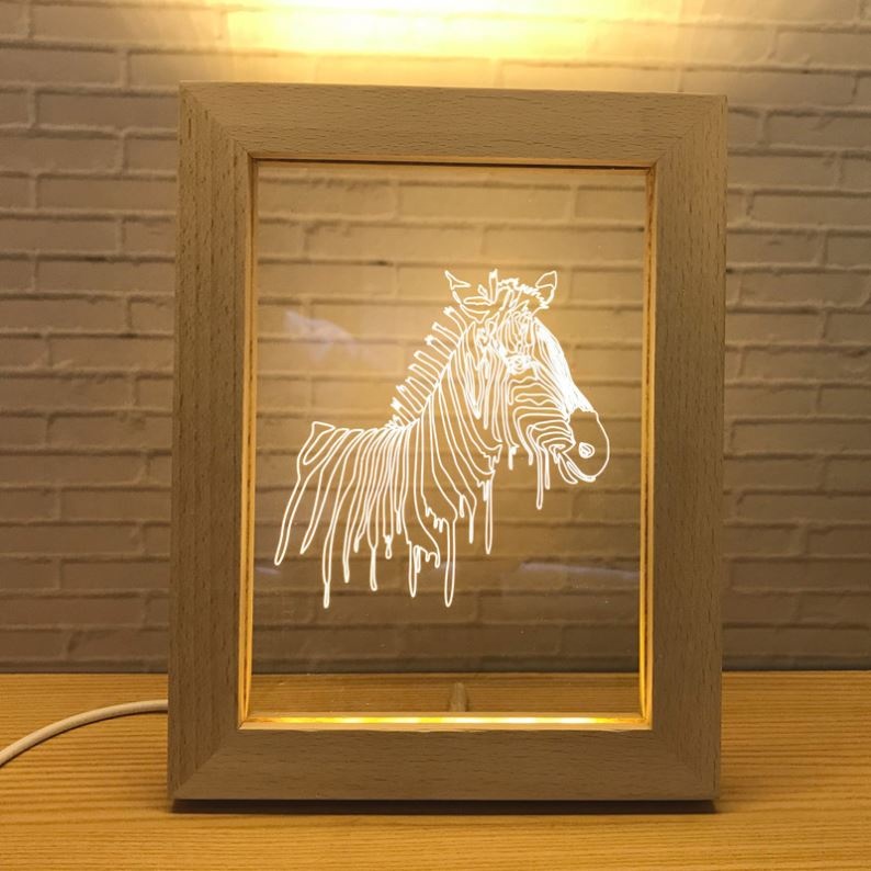 Wooden LED Photo Frame, for Perfect Shape, Elegant Design, Packaging ...